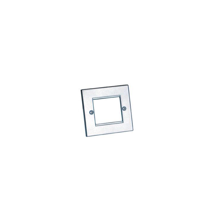 Powertel Telecom & Trade - Satin Chrome Faceplate Single Gang Pk 50