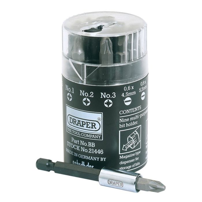 Powertel Telecom & Trade - 10 Piece Screwdriver Bit Adaptor Set