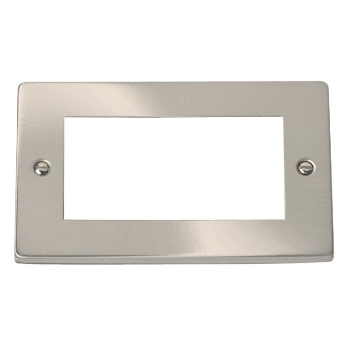 Powertel Telecom & Trade - Chrome 2 Gang Faceplate