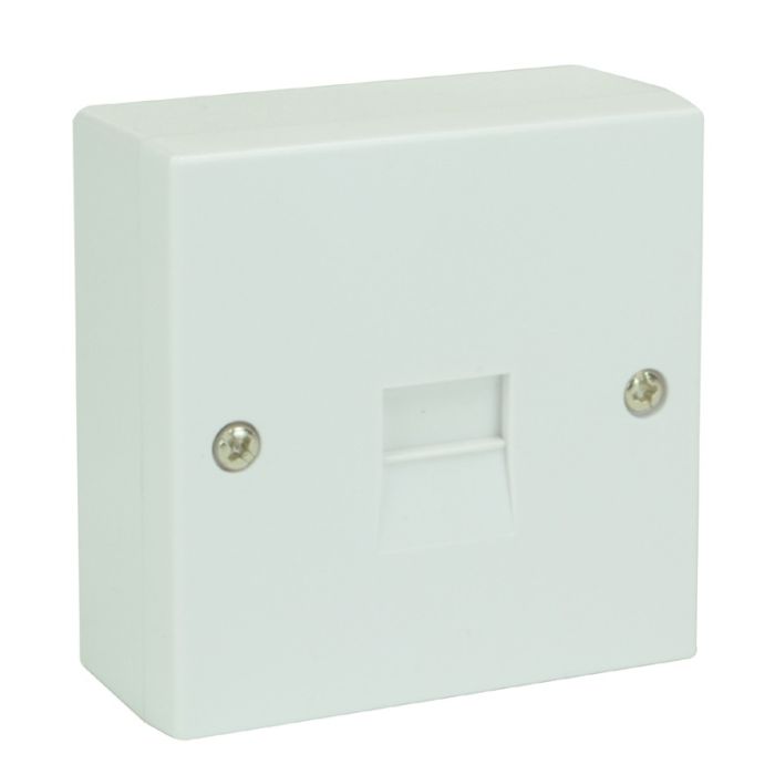 Powertel Telecom & Trade - Fusion LJU 2/1A PSTNSingle Outlet Surface Mount