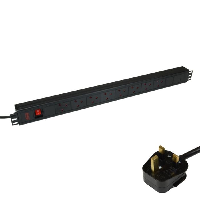 Powertel Telecom & Trade - Fusion Vertical Filtered PDU, 8 Way 13 Amp ...