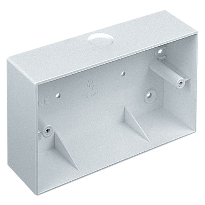 Powertel Telecom & Trade - Marshall Tufflex 2 Gang 32mm Back Box MSSB11KWH