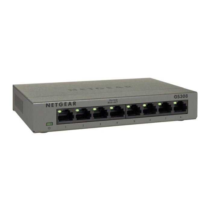 Powertel Telecom & Trade - Netgear GS308 8 Port Gigabit Desktop Switch