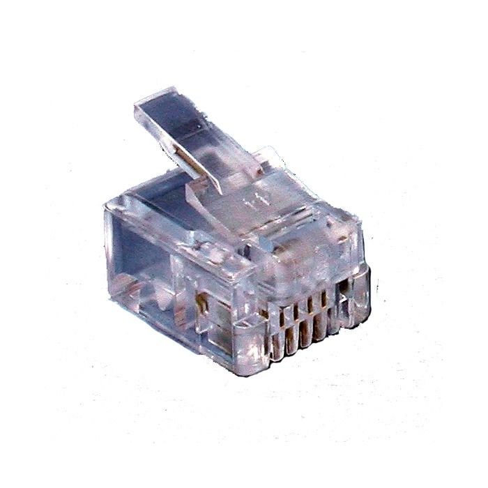 Powertel Telecom & Trade - RJ11 Line Plug 6 Pos 4 Contact Pk 10