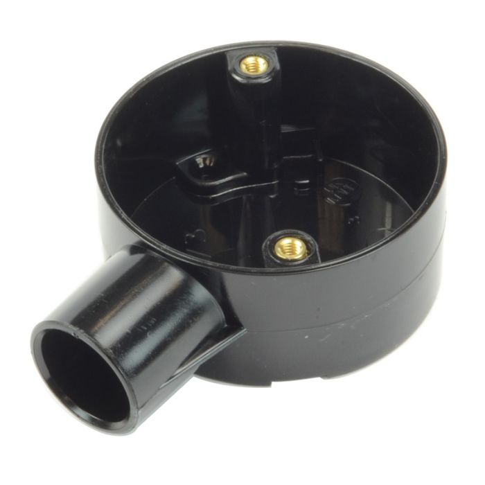Powertel Telecom & Trade - Round PVC Conduit Black 20mm Terminal Box ...