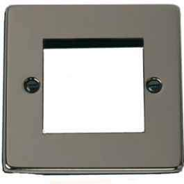 Powertel Telecom & Trade - Single Gang Faceplate Black Nickel Finish