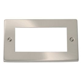 Powertel Telecom & Trade - Chrome 2 Gang Faceplate