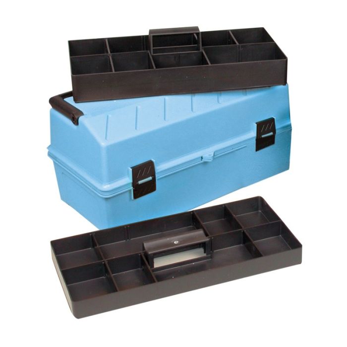 Powertel Telecom & Trade - Extra Heavy Duty Toolbox with Tote Tray
